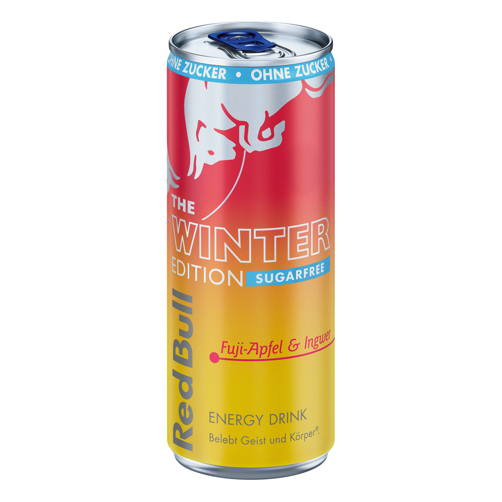 Red Bull Energy Drink Winter Edition Fuji-Apfel & Ingwer Zero 2025 ...